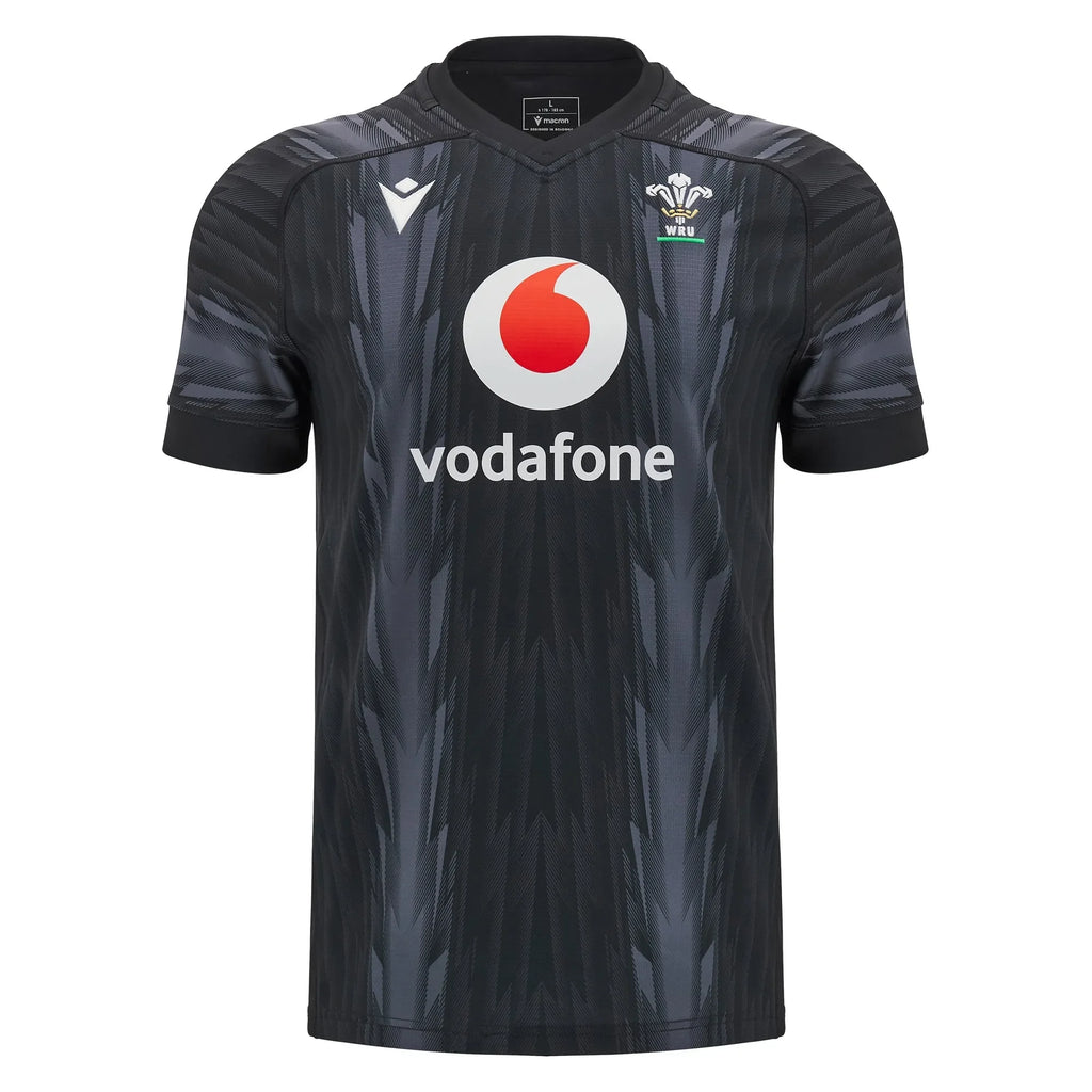 Macron Wales WRU 2024/25 Six Nations Adults Training Rugby Shirt ...