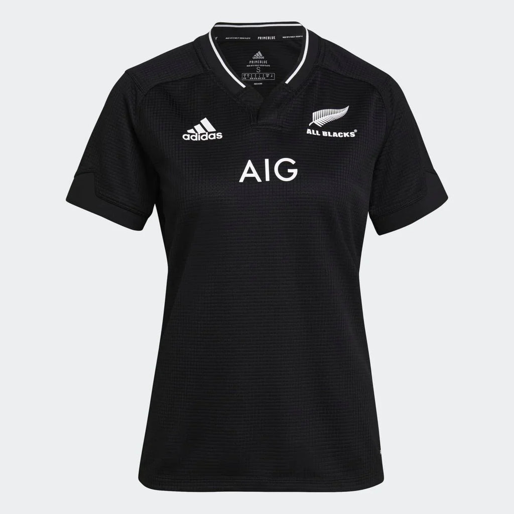 adidas Womens All Blacks Primeblue Supporters Home Rugby Shirt – Rugby ...