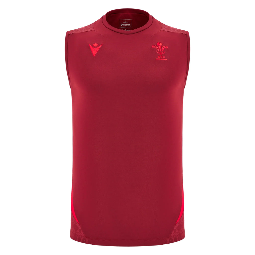 Macron Wales WRU 2025/26 Mens Players Training Vest – Rugby Heaven