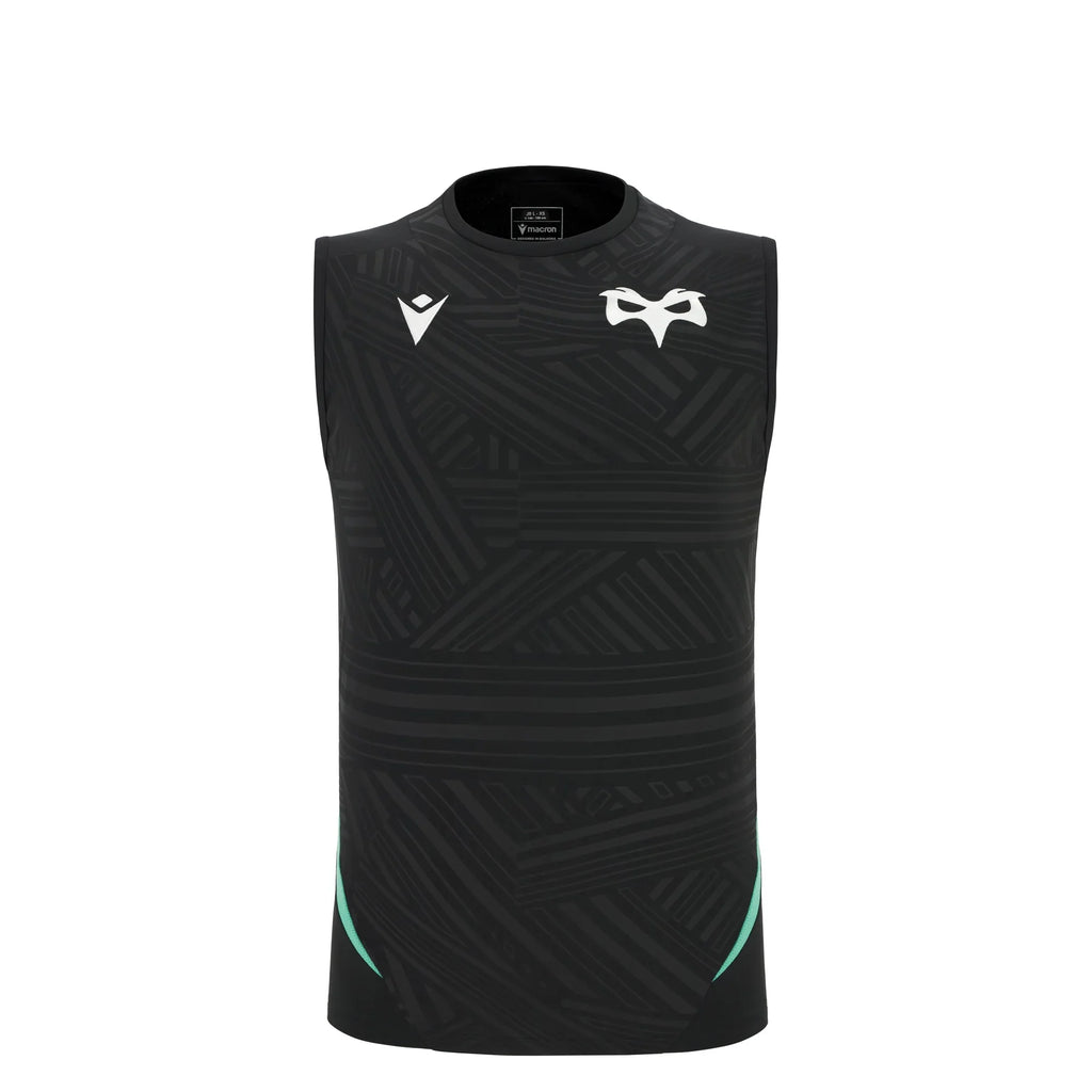 Macron Ospreys Rugby 2025/26 Kids Training Poly Vest – Rugby Heaven